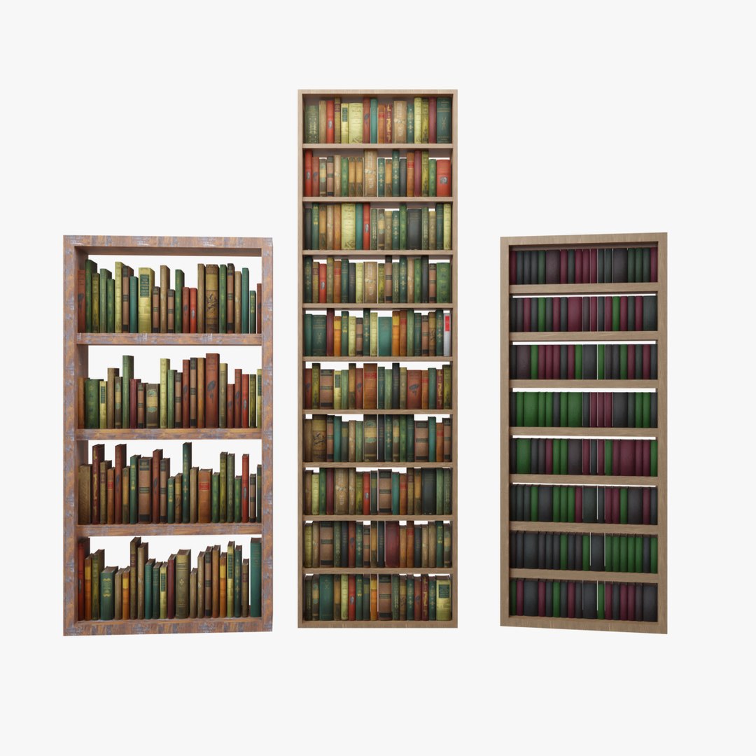 3D Bookshelf Generator Blender - TurboSquid 2115897