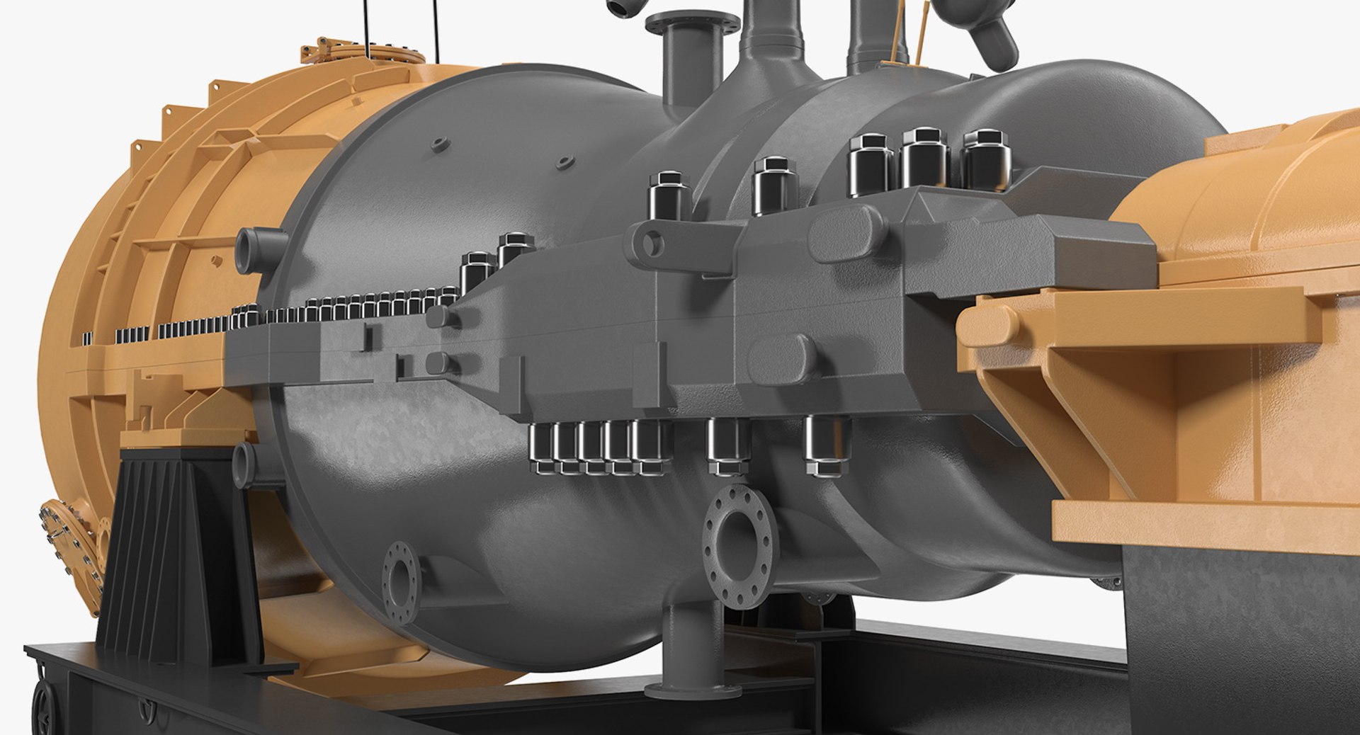 Steam turbine generic industrial 3D model - TurboSquid 1400546