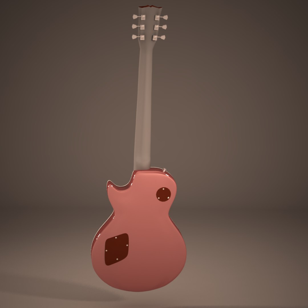 realistc les paul guitar 3ds