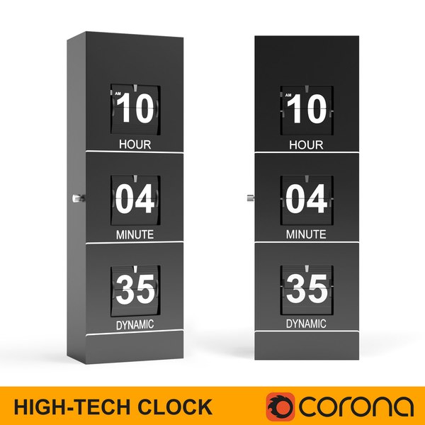 modelo 3d High-Tech Clock - TurboSquid 2069456