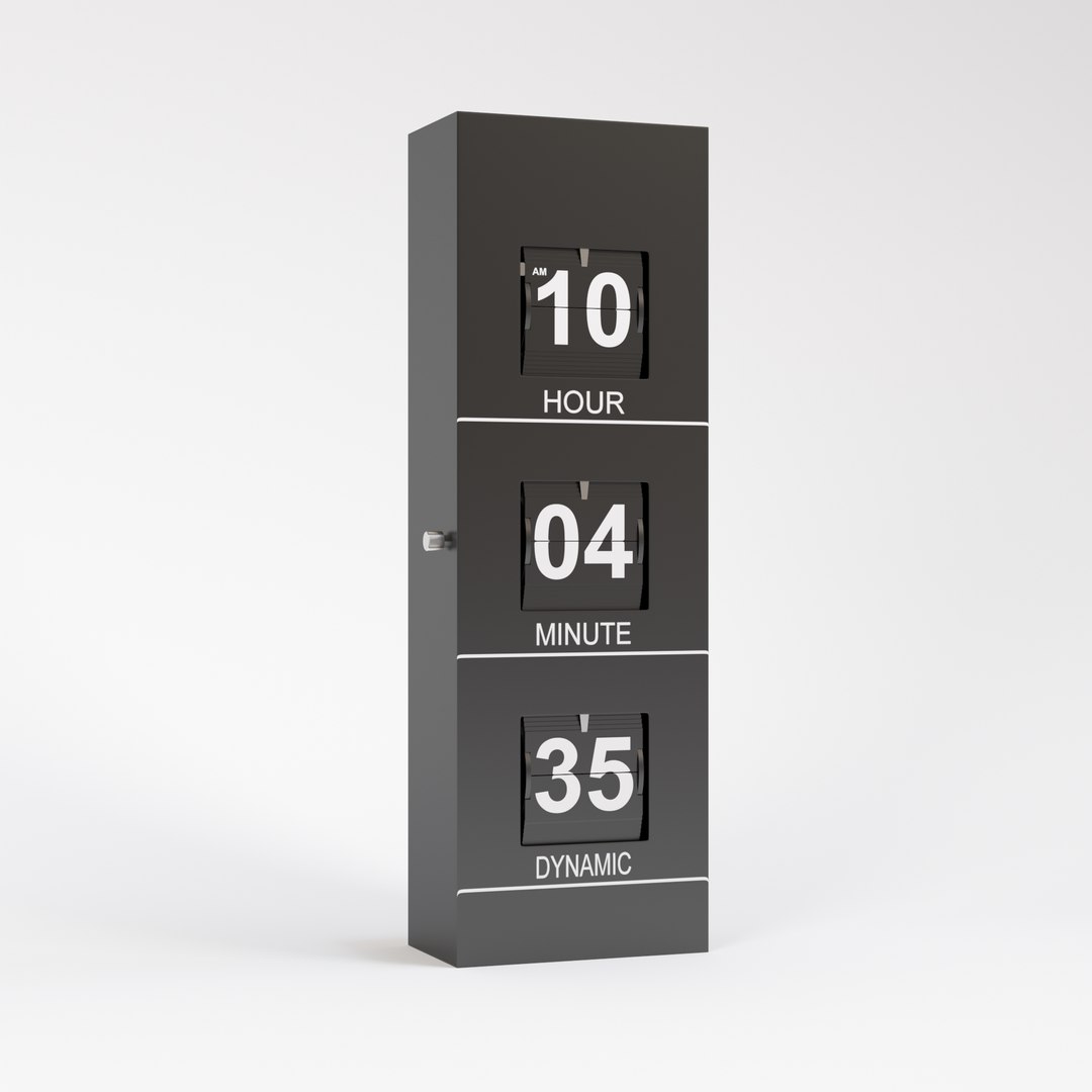 High-Tech Clock 3D model - TurboSquid 2069456