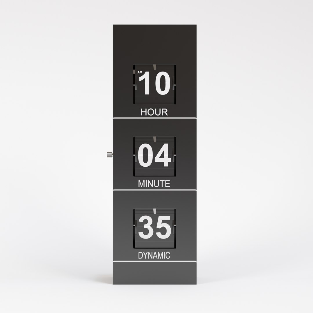 High-Tech Clock 3D model - TurboSquid 2069456