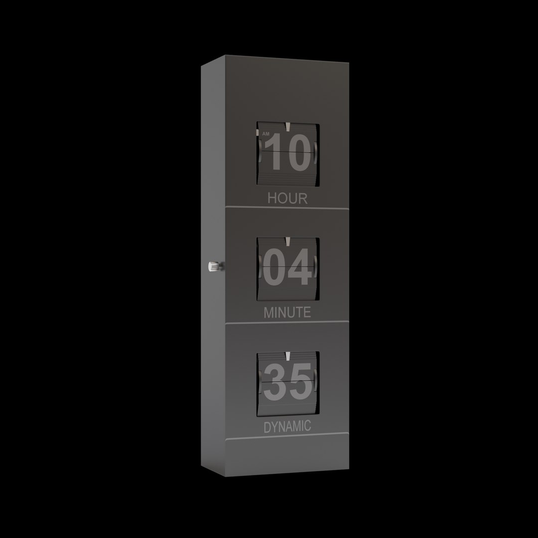 High-Tech Clock 3D model - TurboSquid 2069456