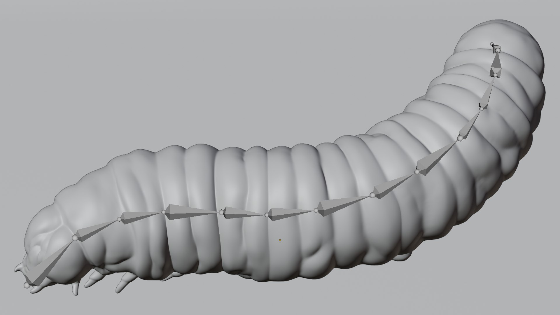 3D Wax Worm Rigged model - TurboSquid 2115653