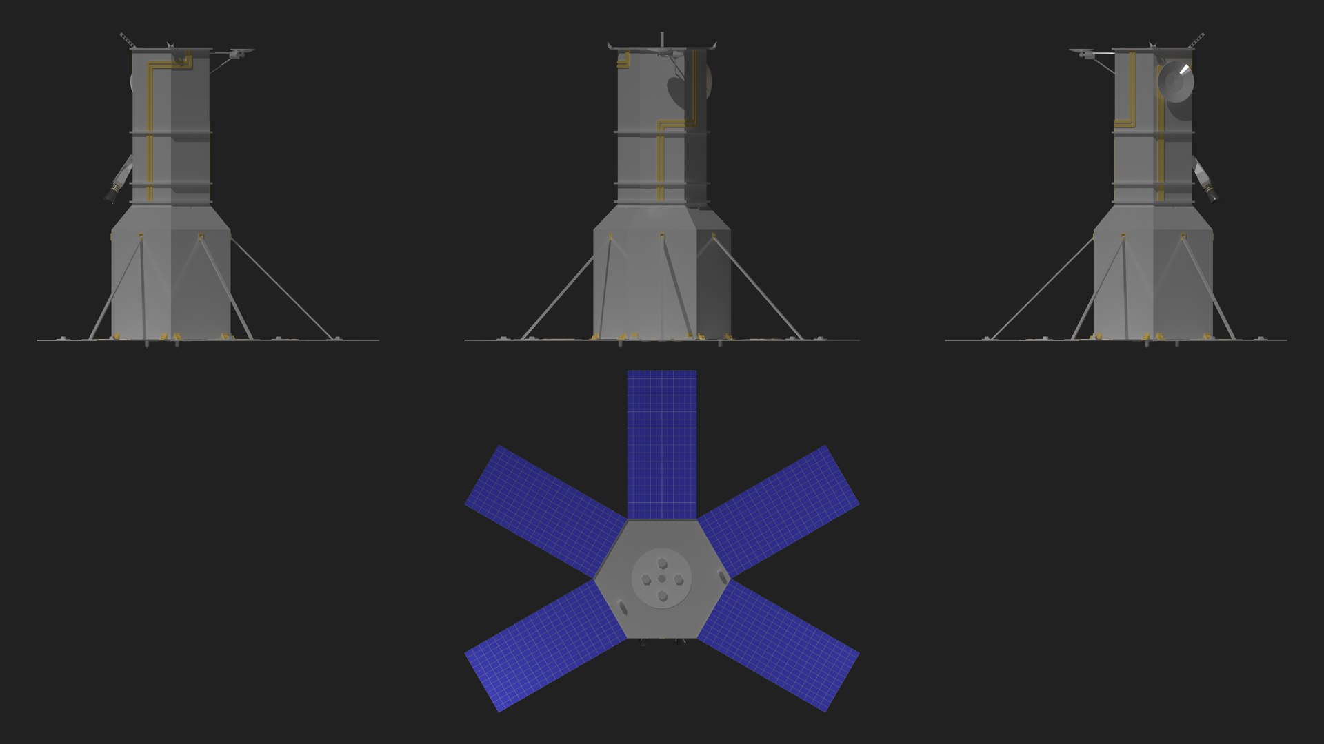 3D Model WorldView-4 Satellite - TurboSquid 1952462