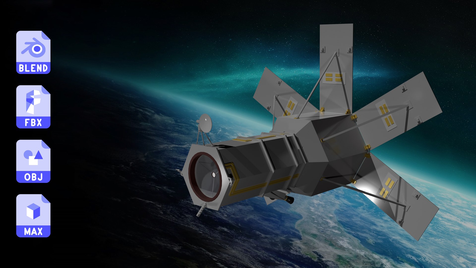 3D Model WorldView-4 Satellite - TurboSquid 1952462