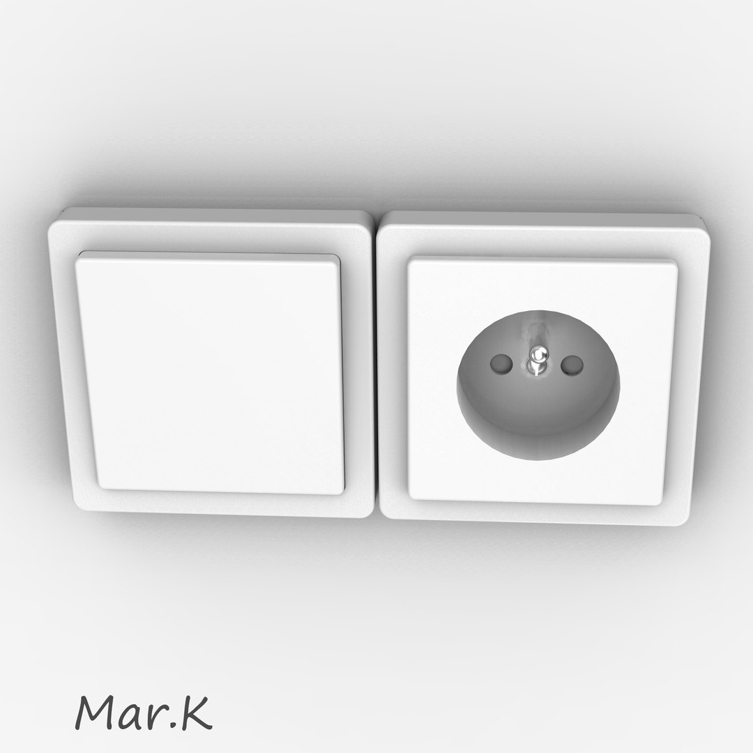 3d Power Socket Model