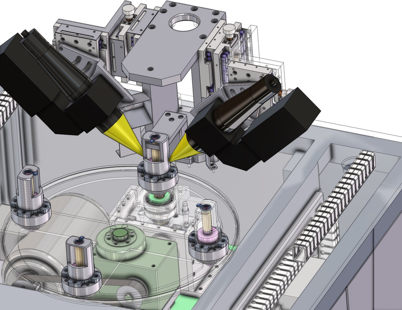 Industrial Four station laser welding machine 3D - TurboSquid 2113590