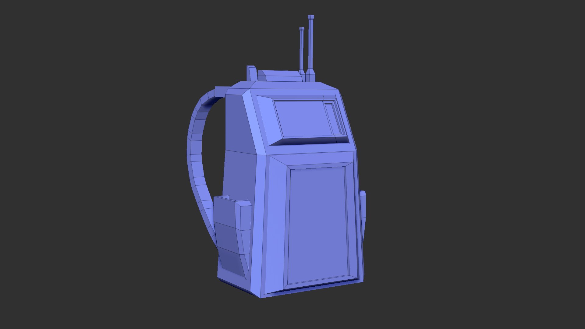 3D 05 Sci-fi Backpack - - TurboSquid 1696095