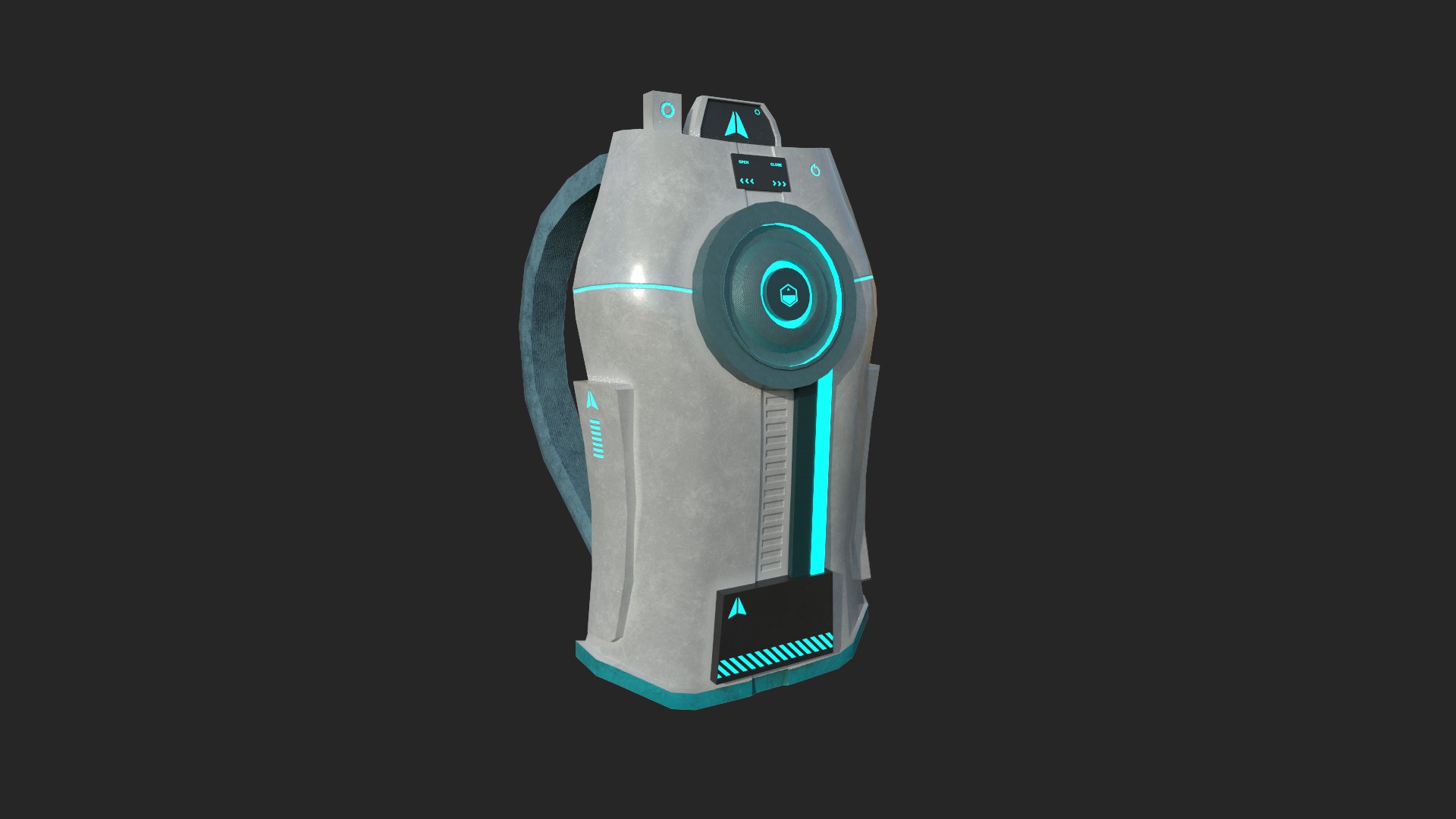 3D 05 Sci-fi Backpack - - TurboSquid 1696095