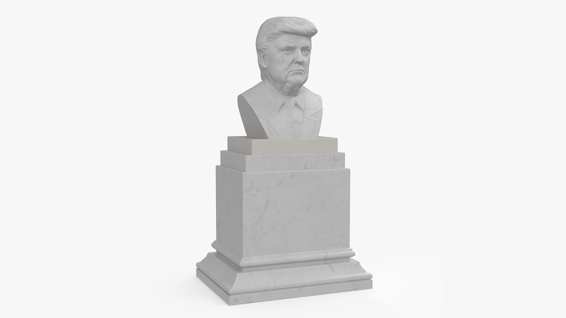 Marble Busts Of Presidents On Pedestal Collection 3D Model - TurboSquid ...