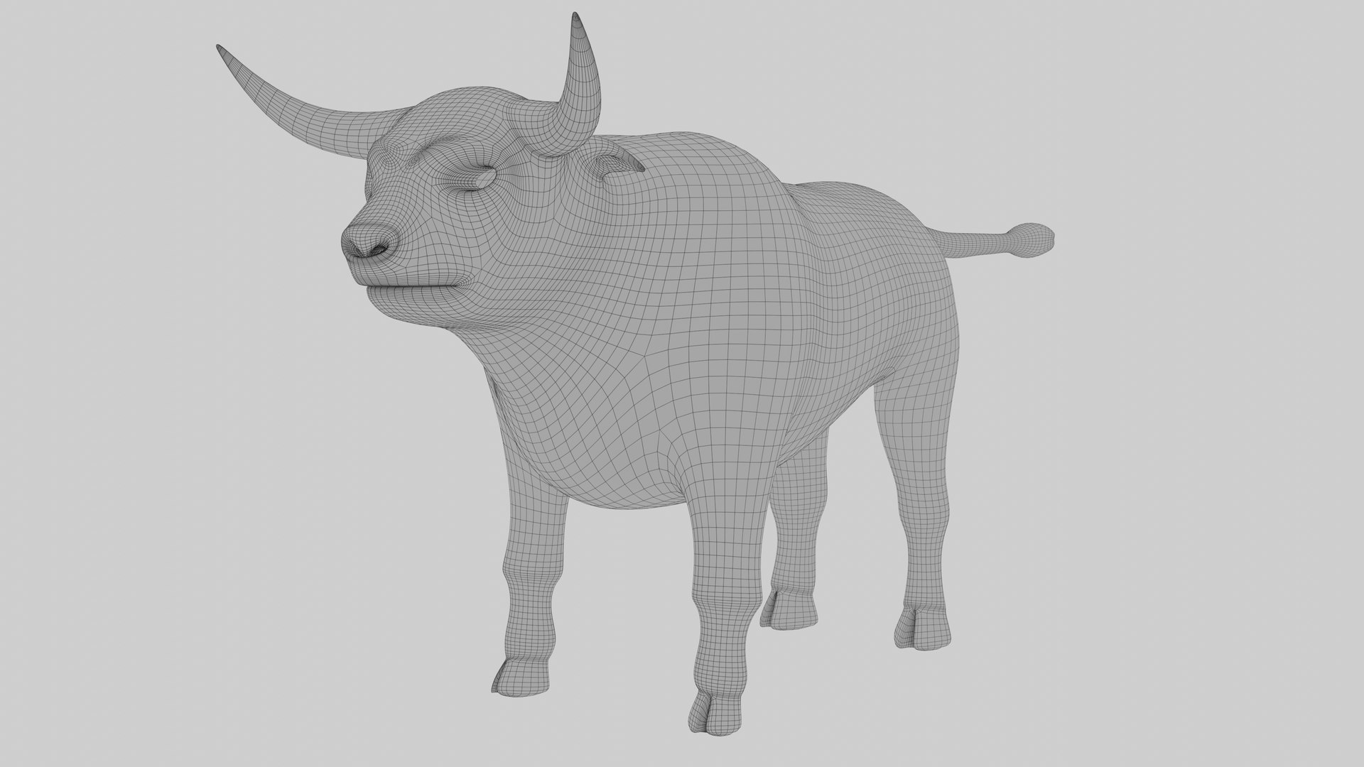3D Model Bull Cartoonist Animal Rigging - TurboSquid 1611536