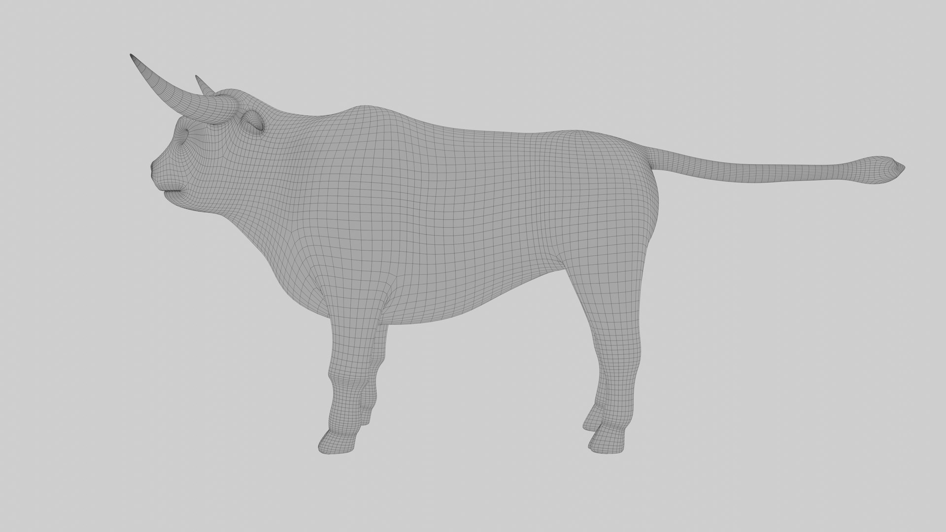 3D Model Bull Cartoonist Animal Rigging - TurboSquid 1611536