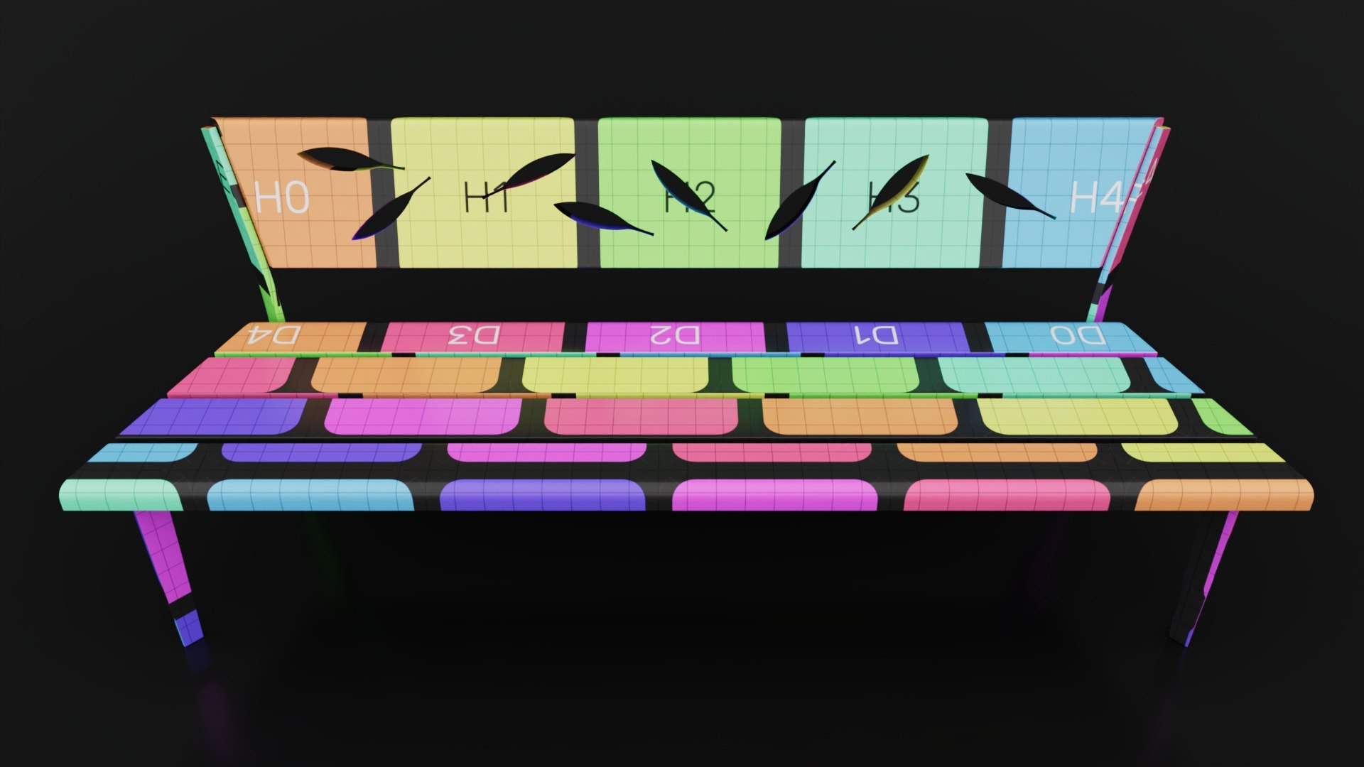 Bench Pack Model - TurboSquid 2342768