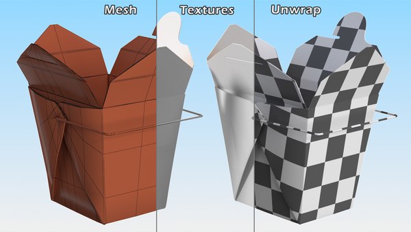 Used Food Containers Collection 3D model - TurboSquid 1787382