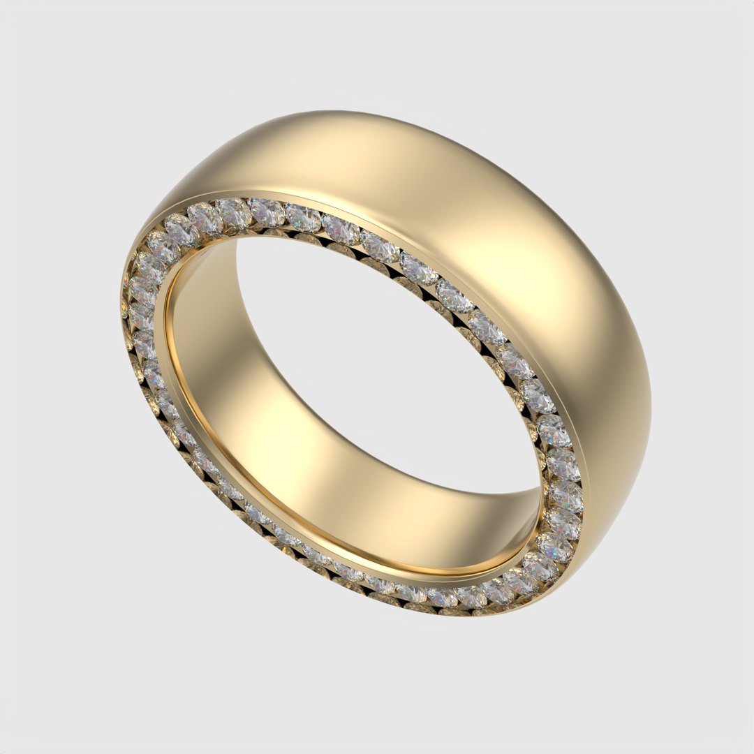 Dazzling Radiant Eternity Band Ring JDBCo 3D Model - TurboSquid 2346413