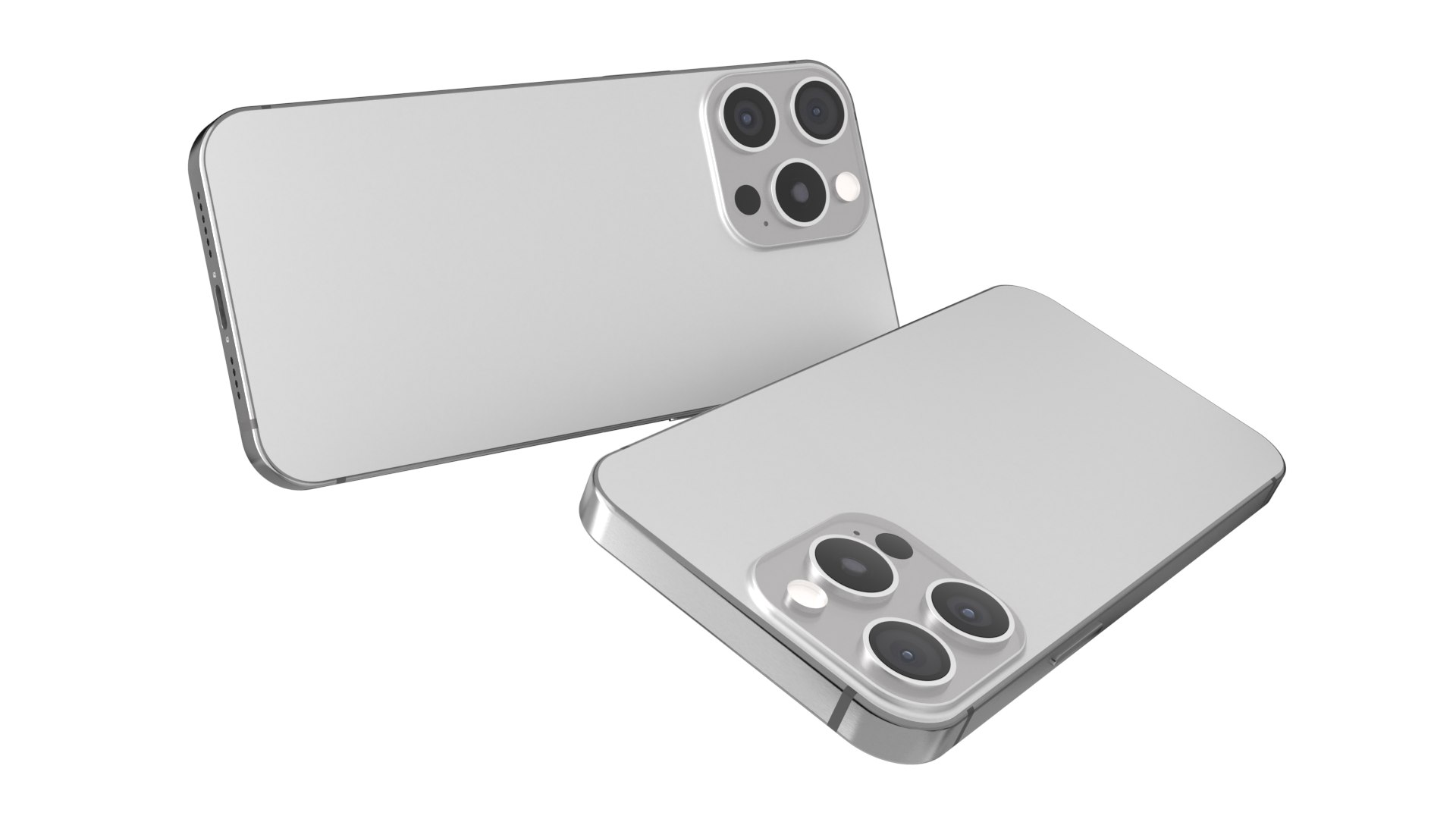 3D Realistic White Generic Smartphone - TurboSquid 2140081