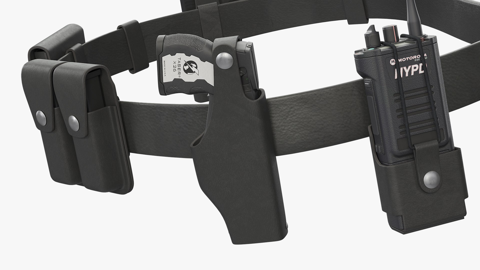 NYPD Duty Belt With Equipment 3D Model - TurboSquid 2425318