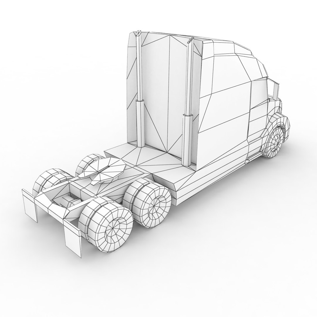 2003 vn truck 3d model