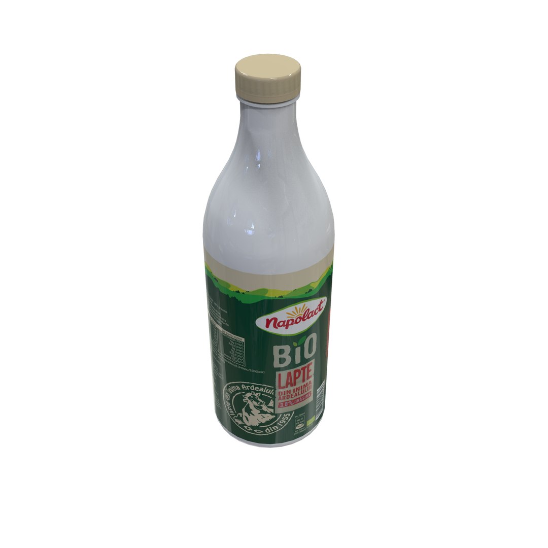 Napolact Bio Milk Bottle model - TurboSquid 2139337