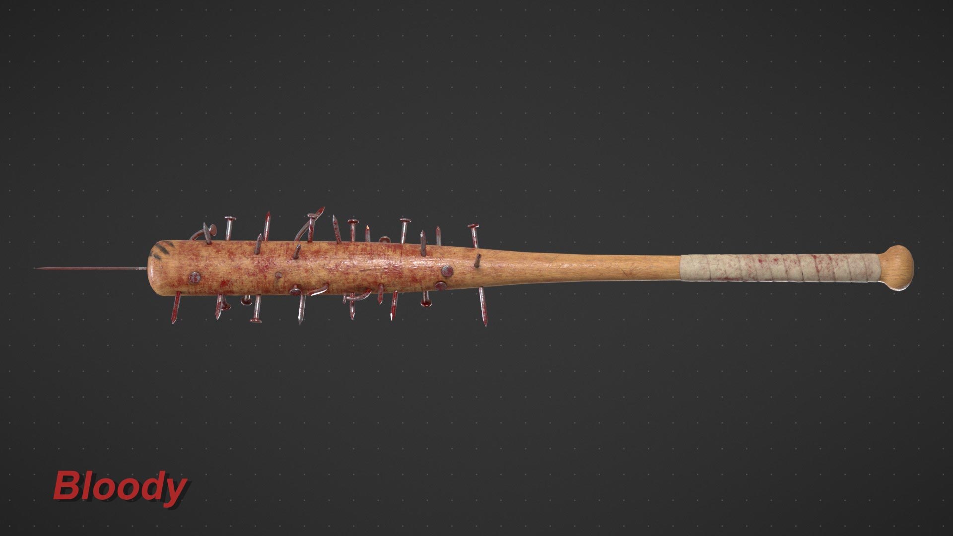 3D Nailed Baseball Bat - TurboSquid 2203627