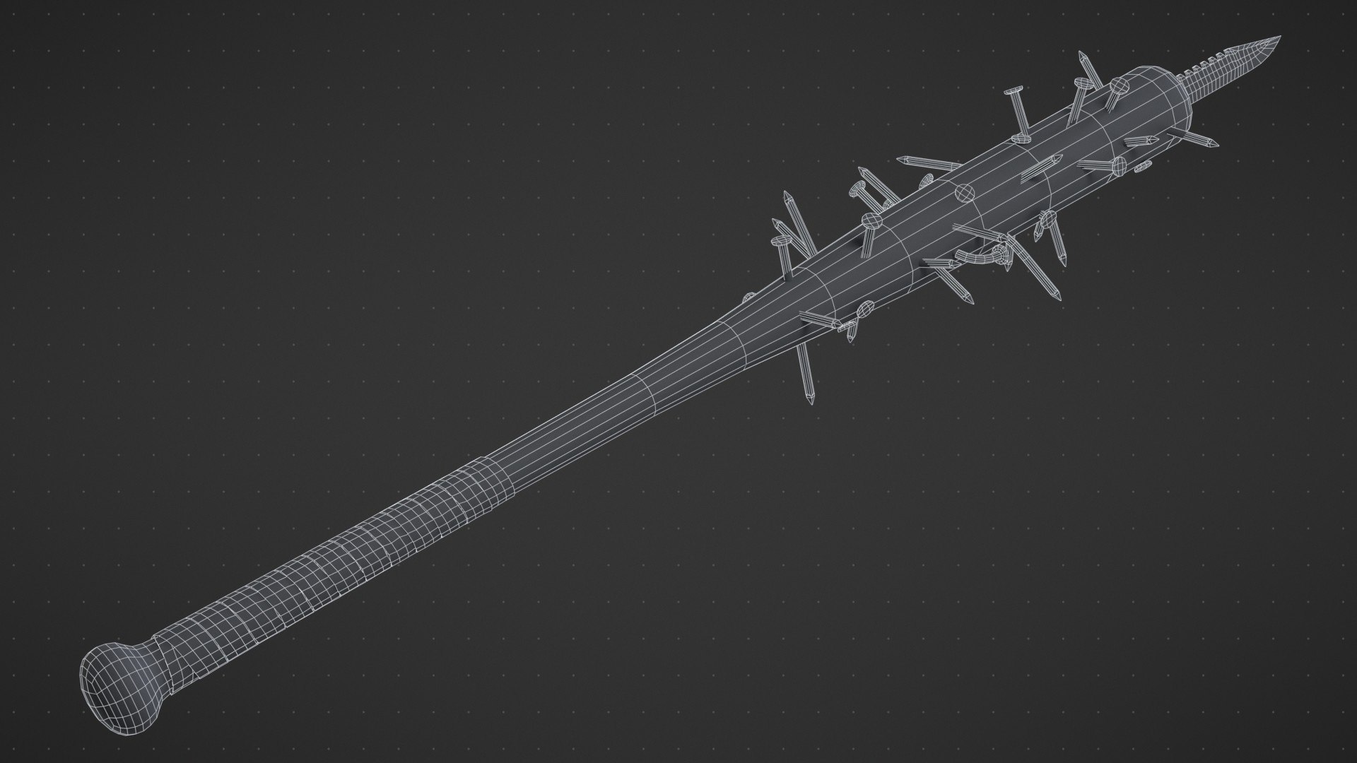 3D Baseball Bat With Nails - TurboSquid 2203627