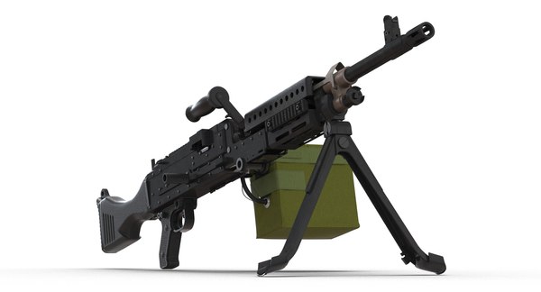 3d m240 machine gun model