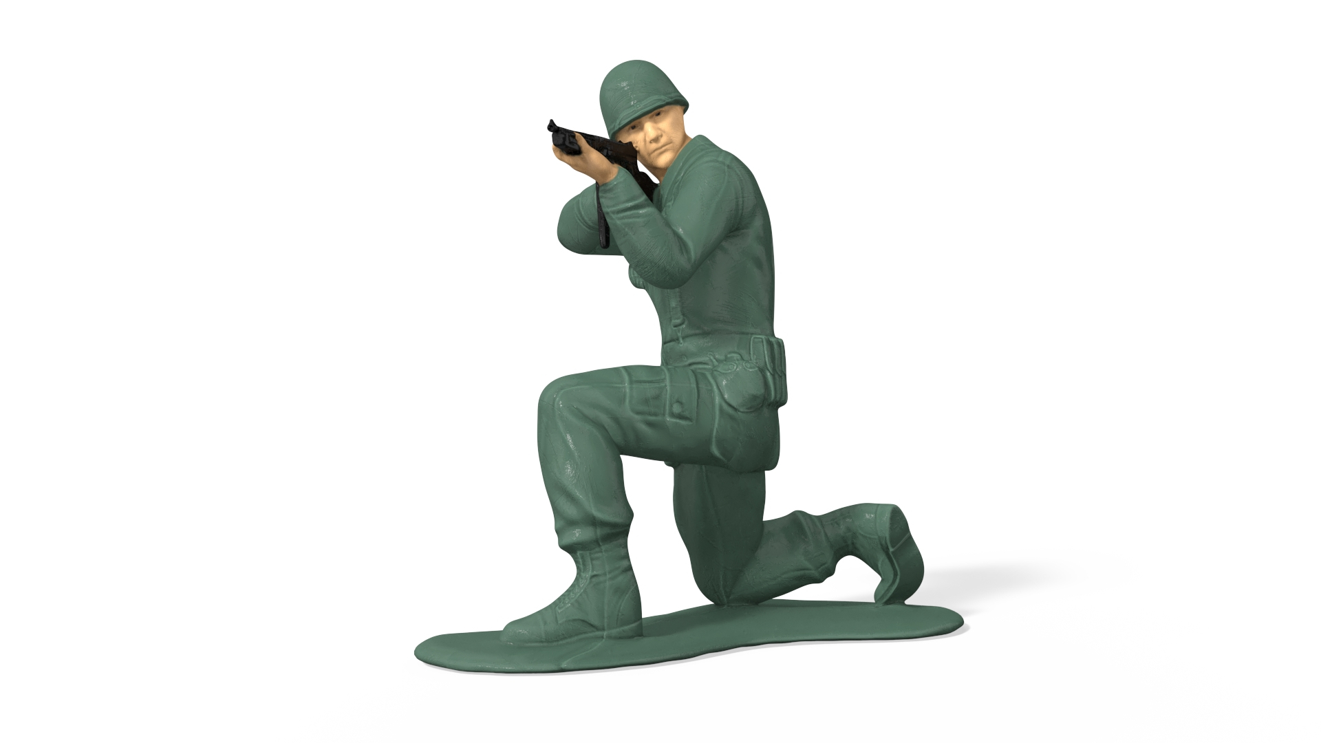 3D Toy Soldier Crouched Down Model - TurboSquid 2185730