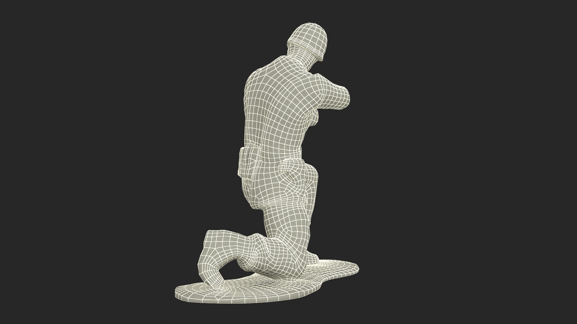 3D Toy Soldier Crouched Down Model - TurboSquid 2185730