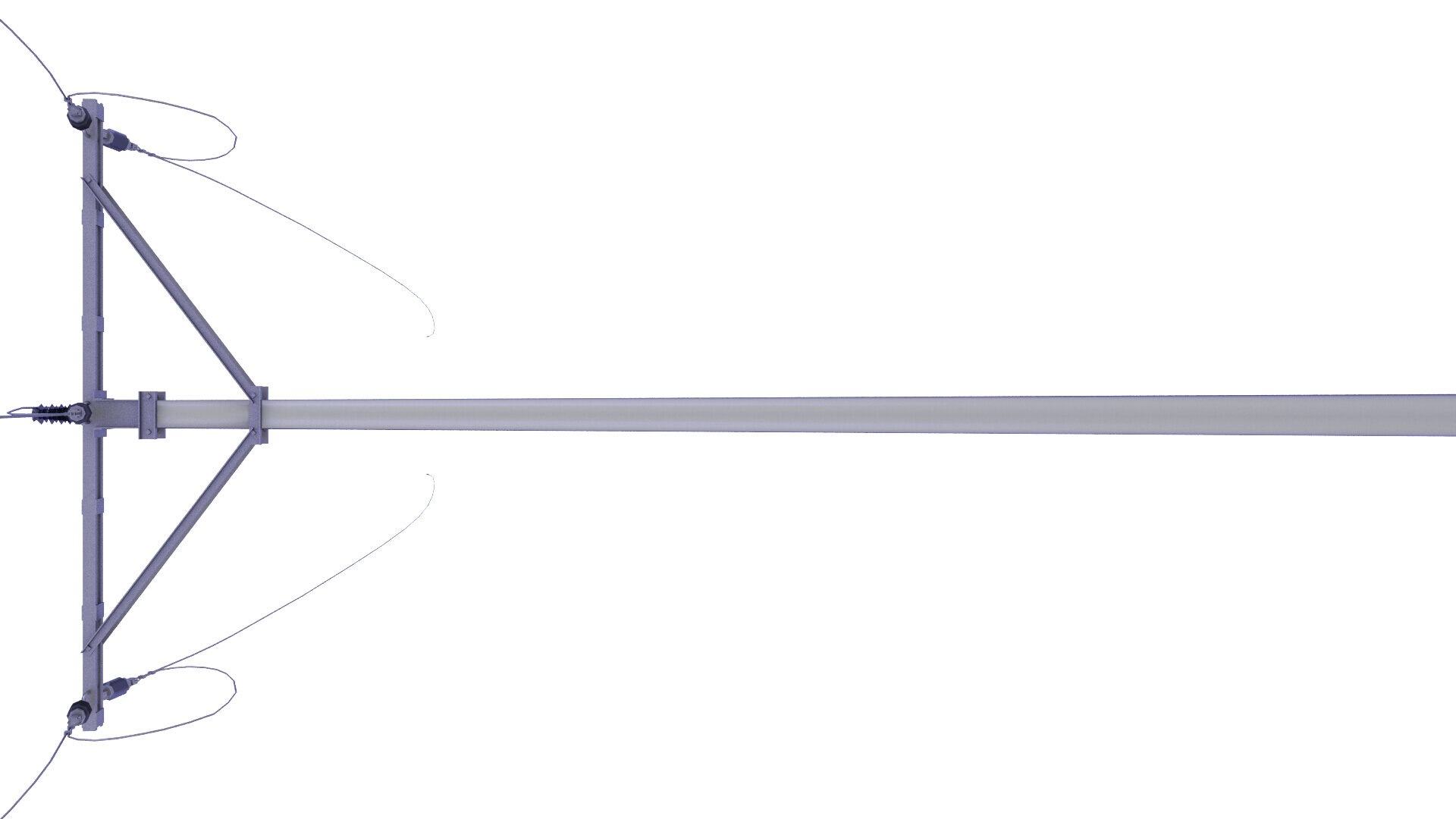 High Voltage Utility Pole Low Poly 18 3D - TurboSquid 1864074