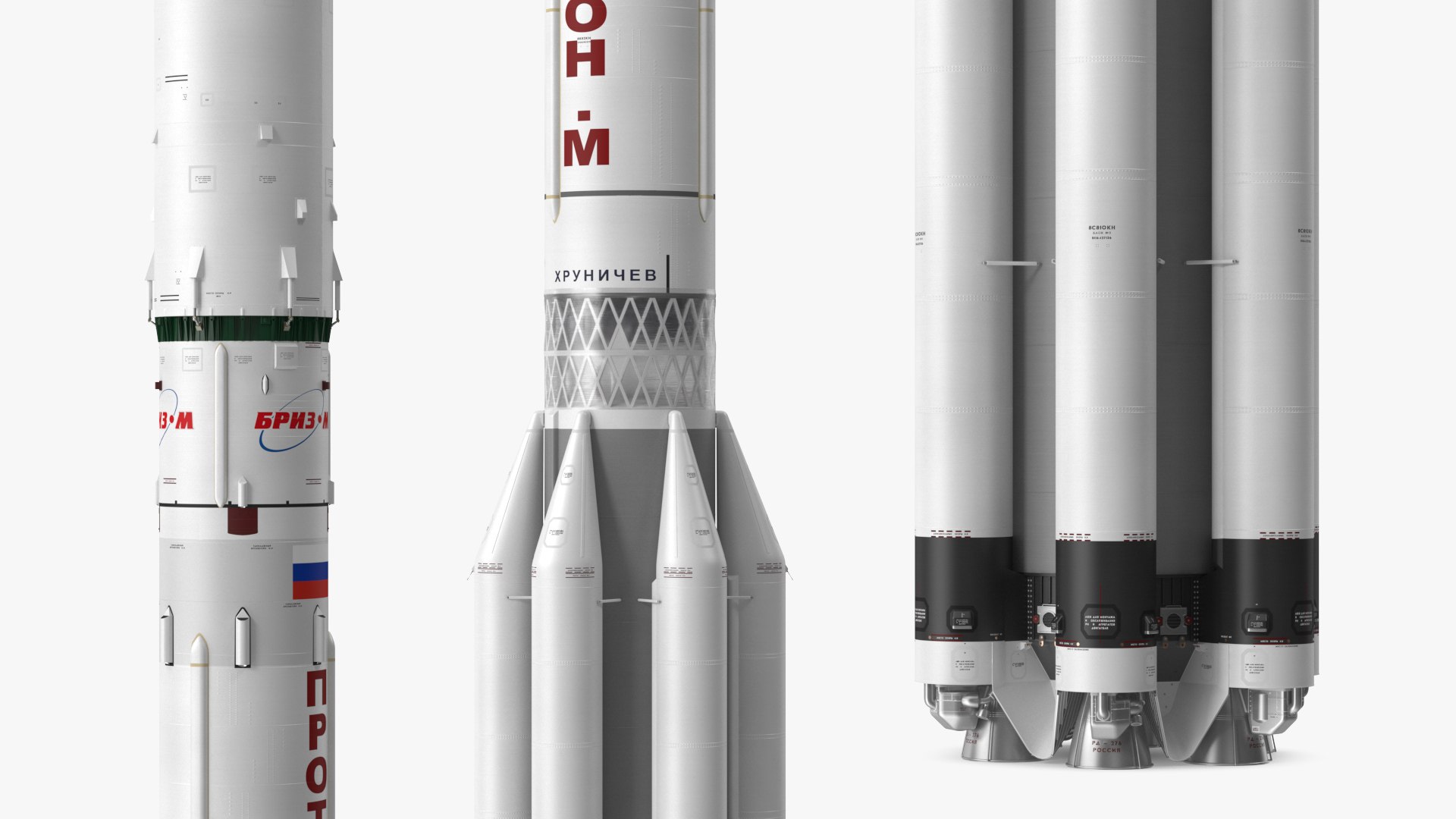 Proton M Heavy Lift Launch Rocket 3D model - TurboSquid 1766428