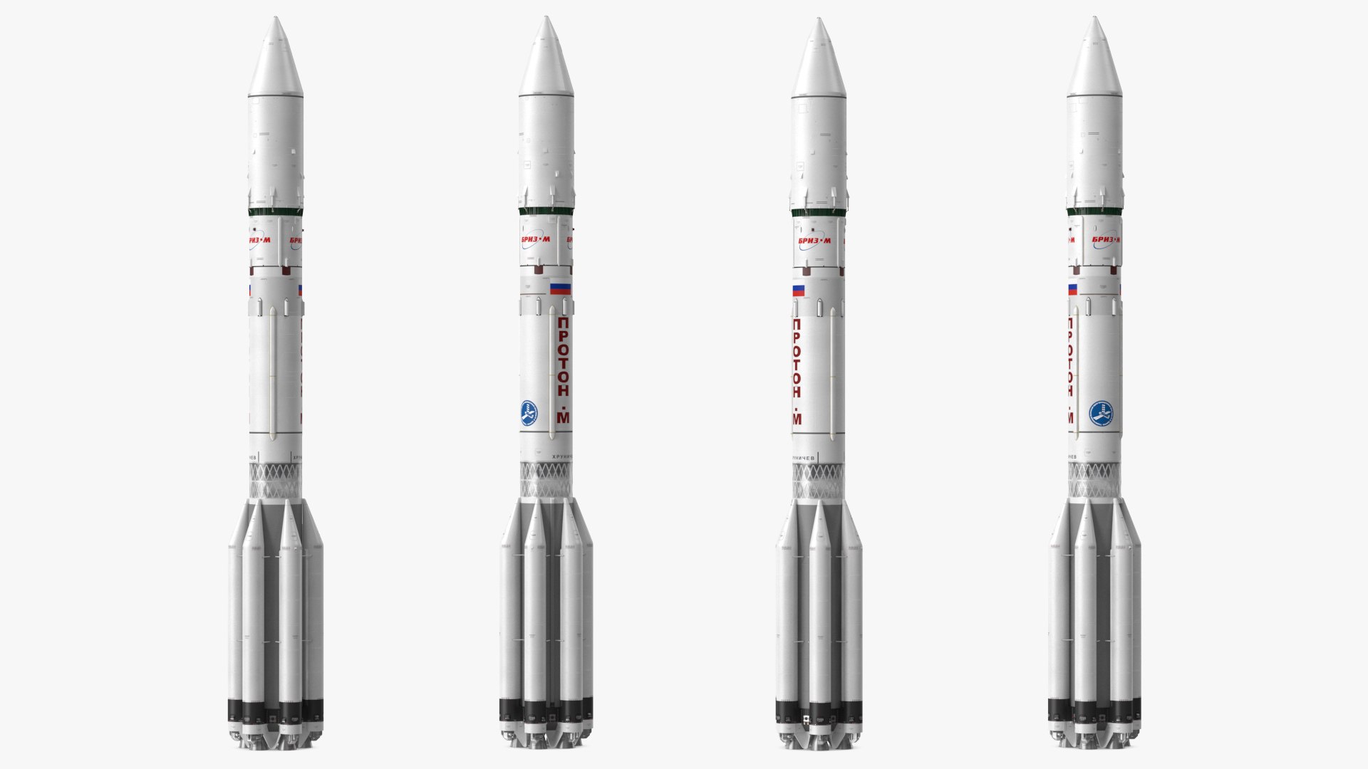 Proton M Heavy Lift Launch Rocket 3D model - TurboSquid 1766428