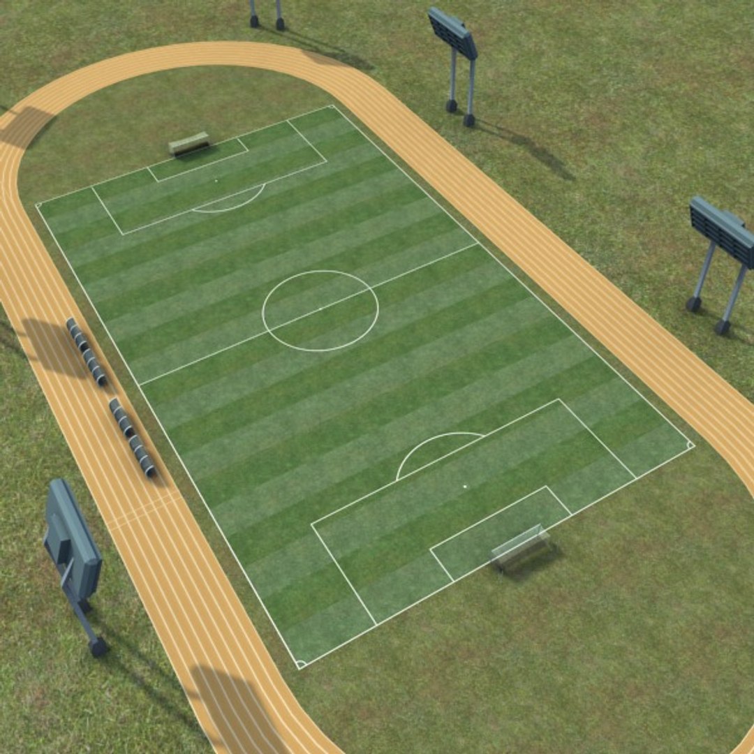Soccer Field 3d Model