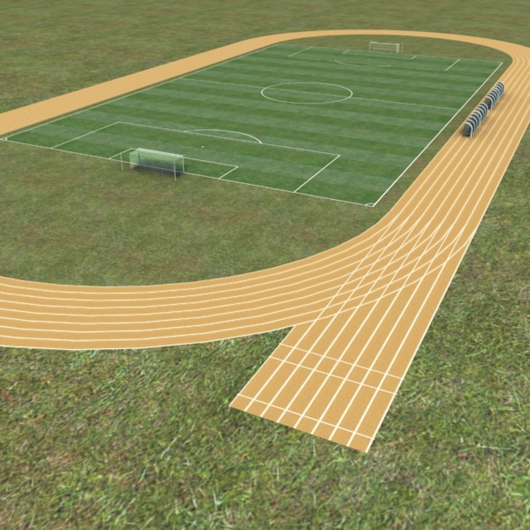 Soccer Field 3d Model