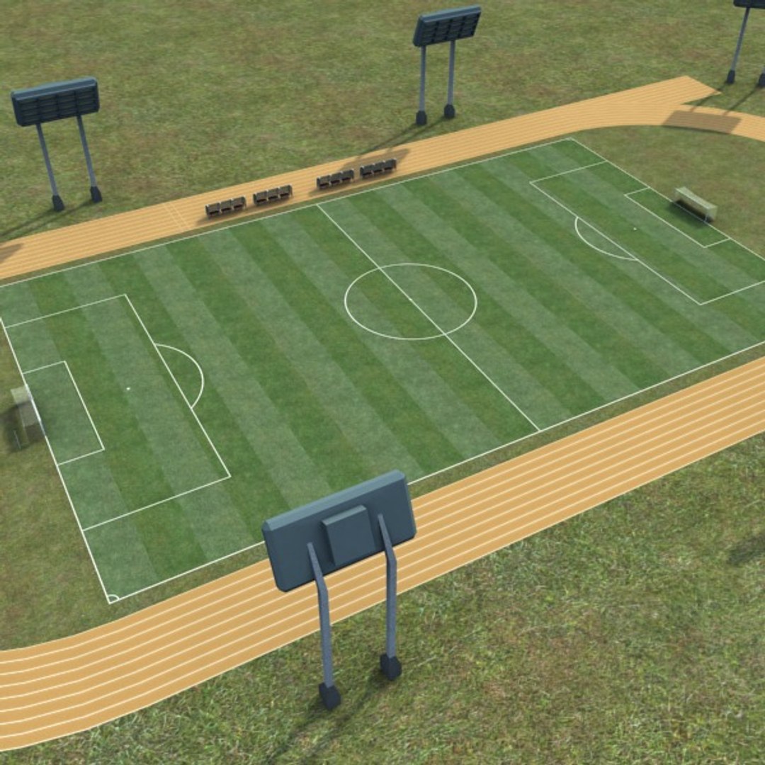 Soccer Field 3d Model