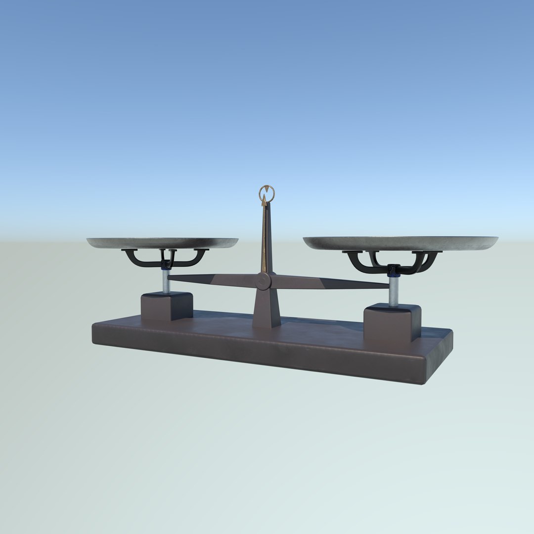 Balanced Scales 3D Model 3D - TurboSquid 2333230