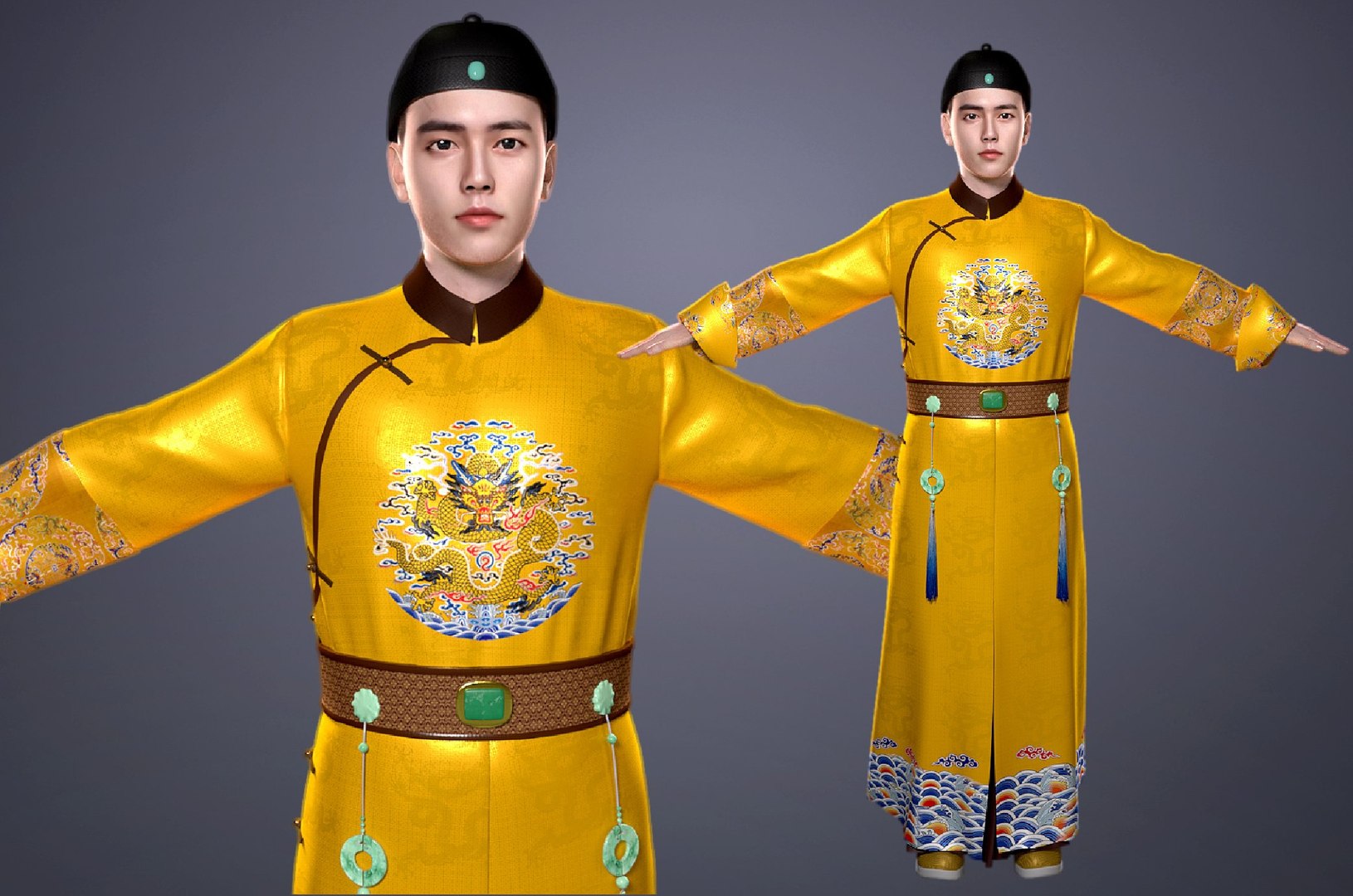 Ancient Chinese Qing Dynasty Man 3D Model - TurboSquid 2203036