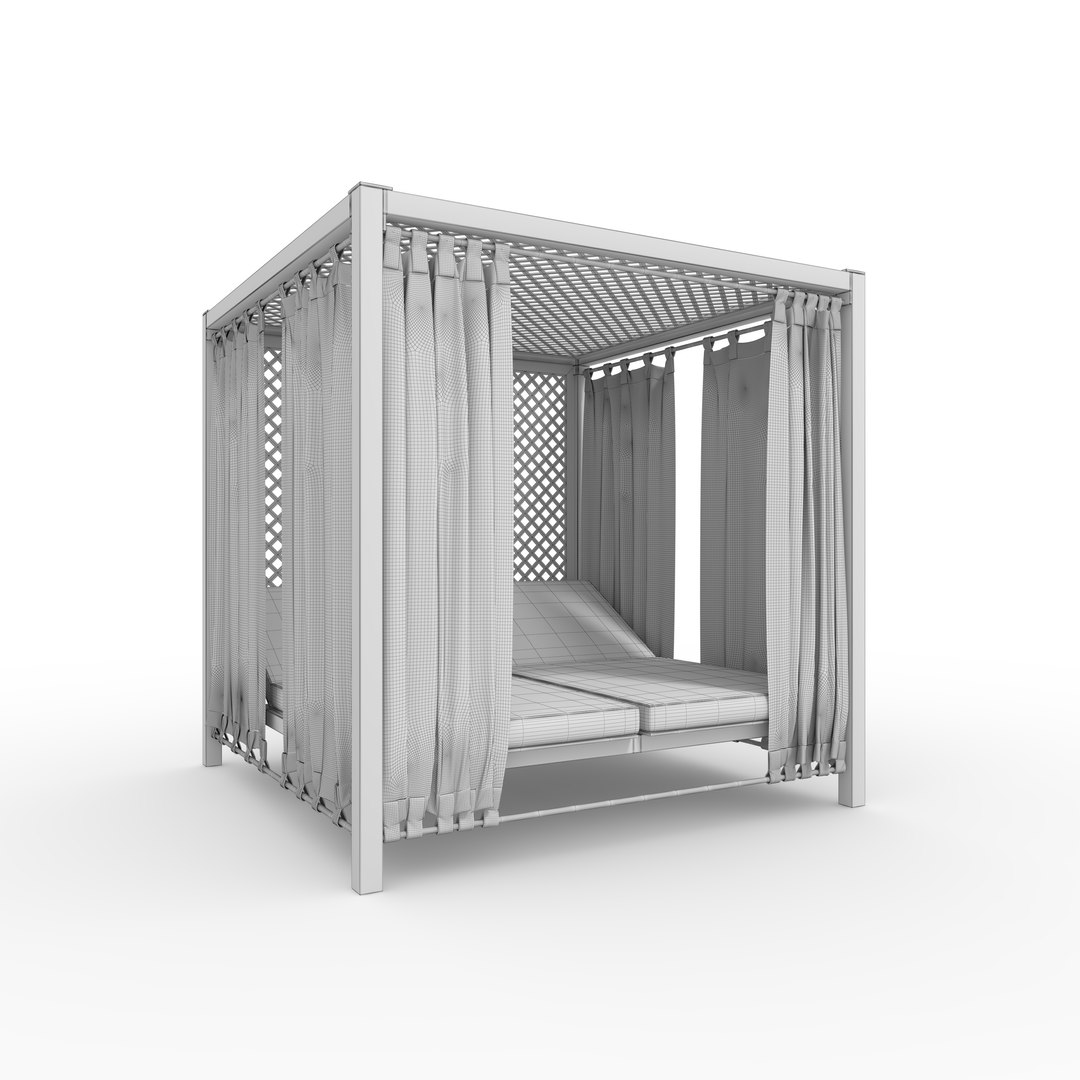 3D Poolside Cabana 06 Model - TurboSquid 2435605
