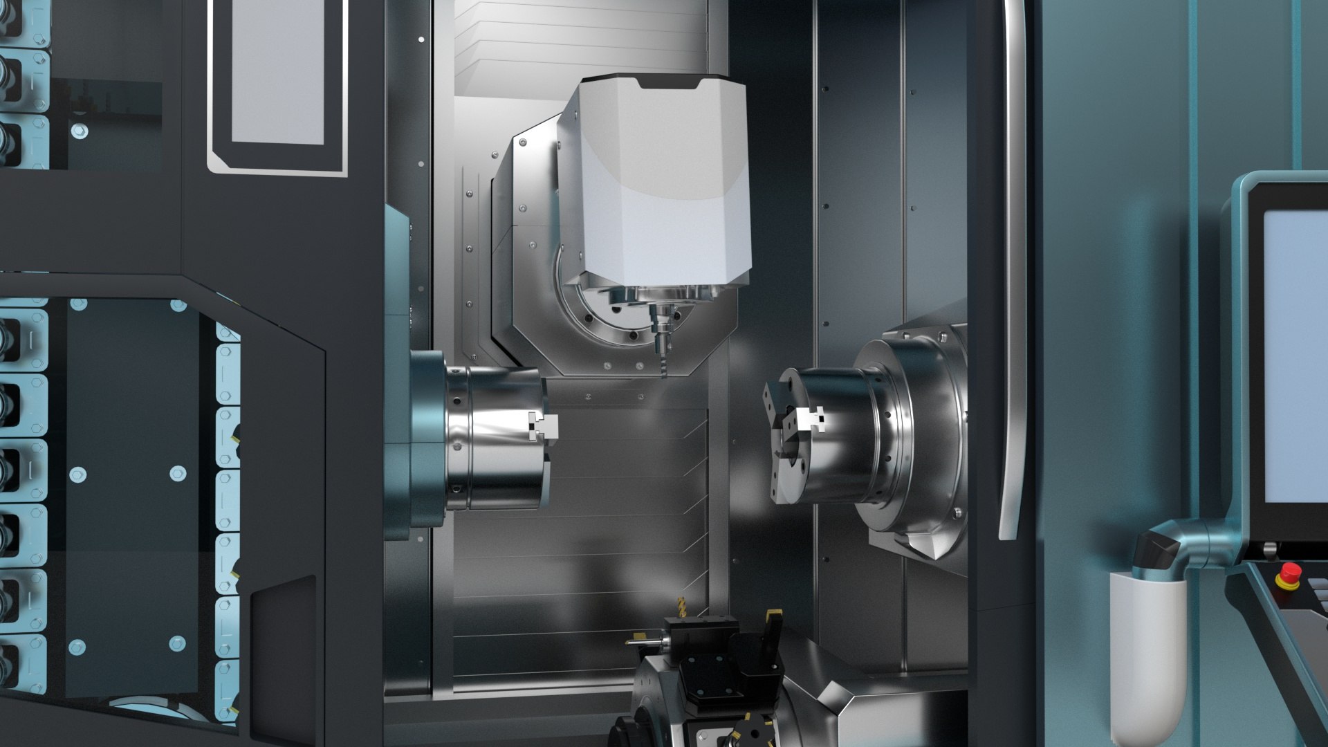 Milling Machine 3D Model - TurboSquid 2238966