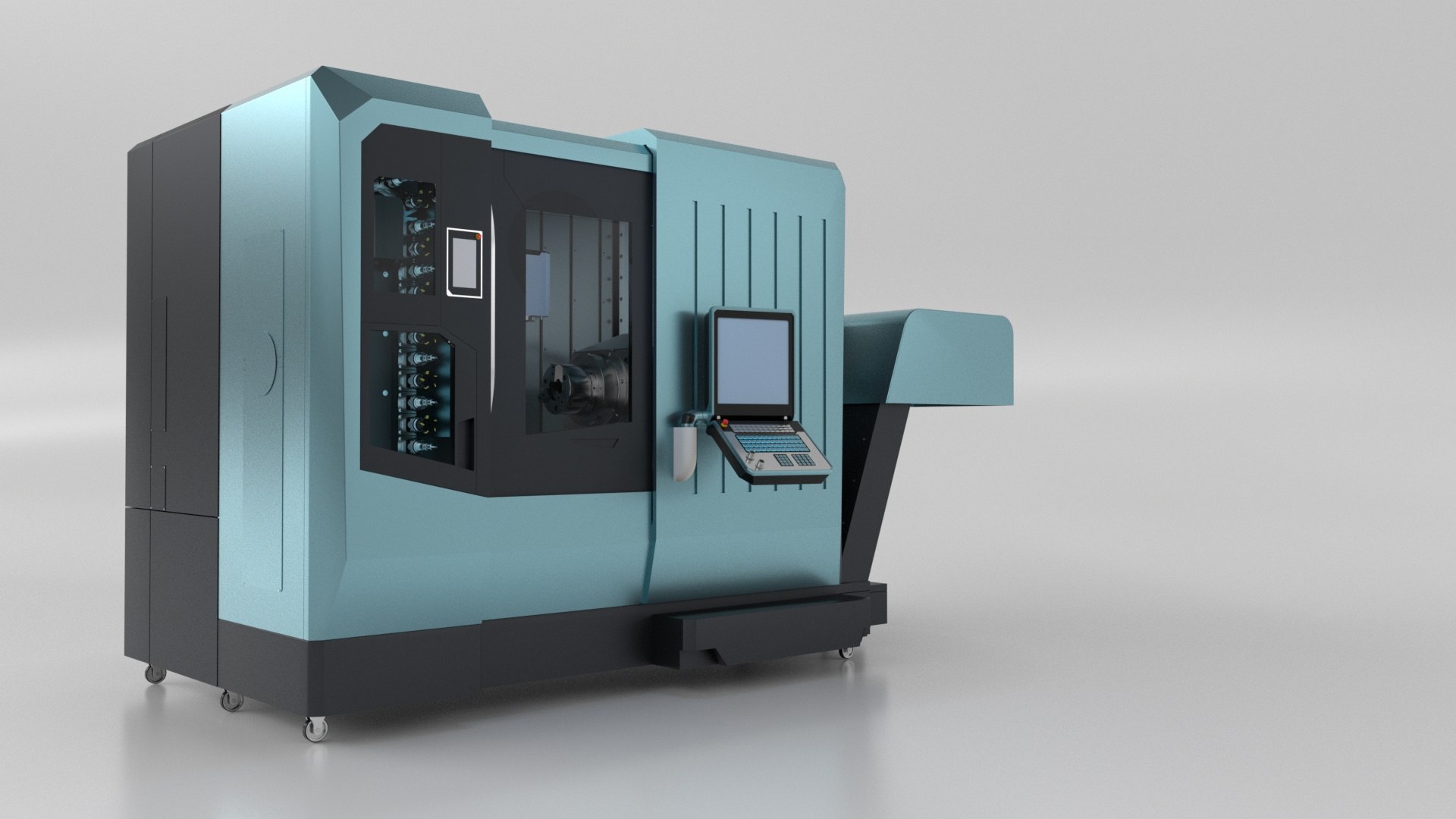 Milling Machine 3D Model - TurboSquid 2238966