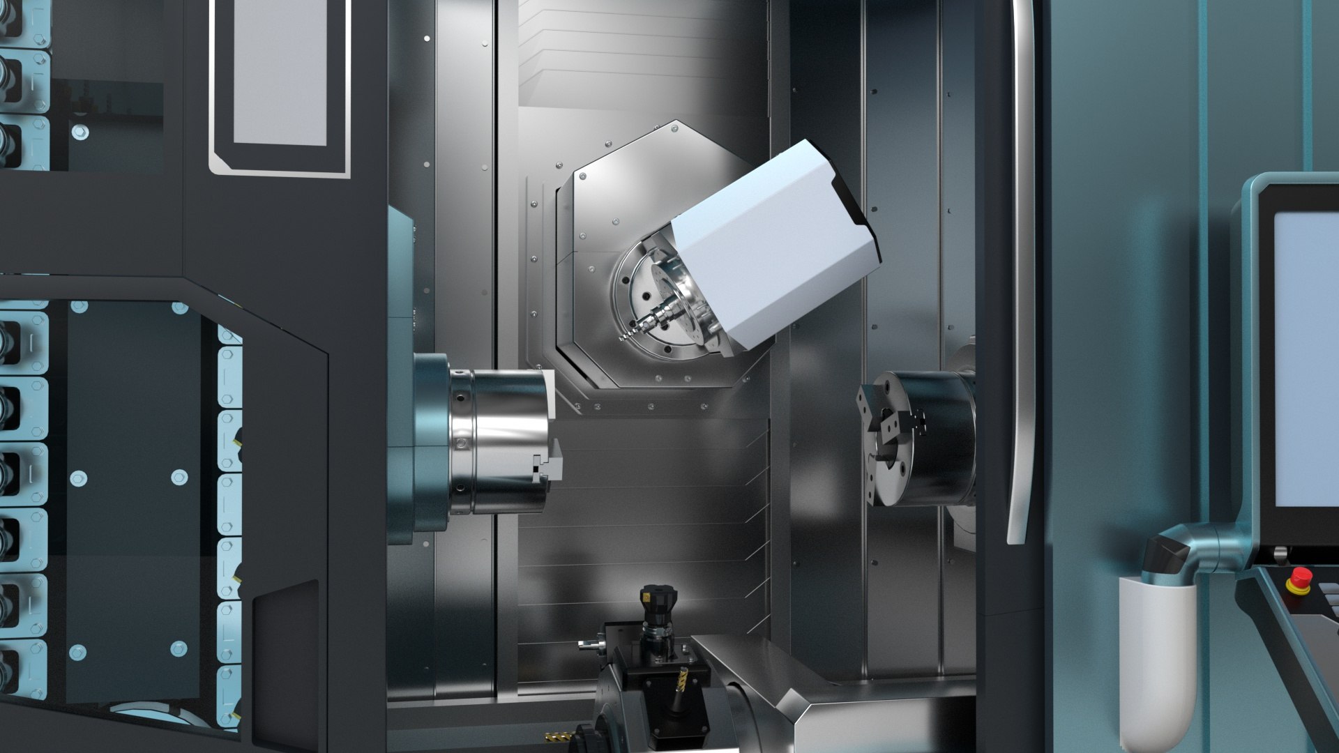 Milling Machine 3D Model - TurboSquid 2238966