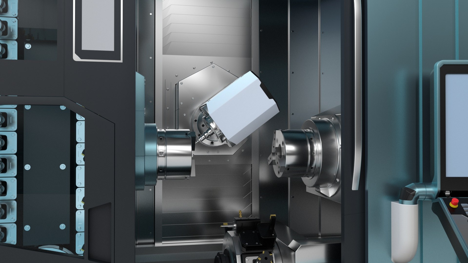 Milling Machine 3D Model - TurboSquid 2238966