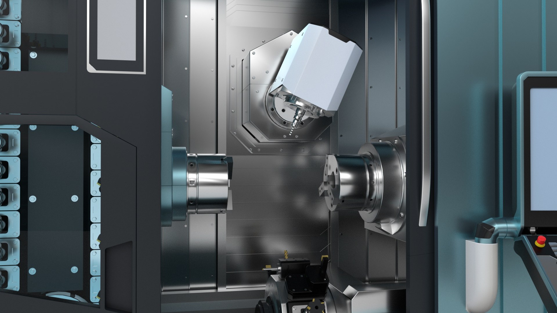 Milling Machine 3D Model - TurboSquid 2238966