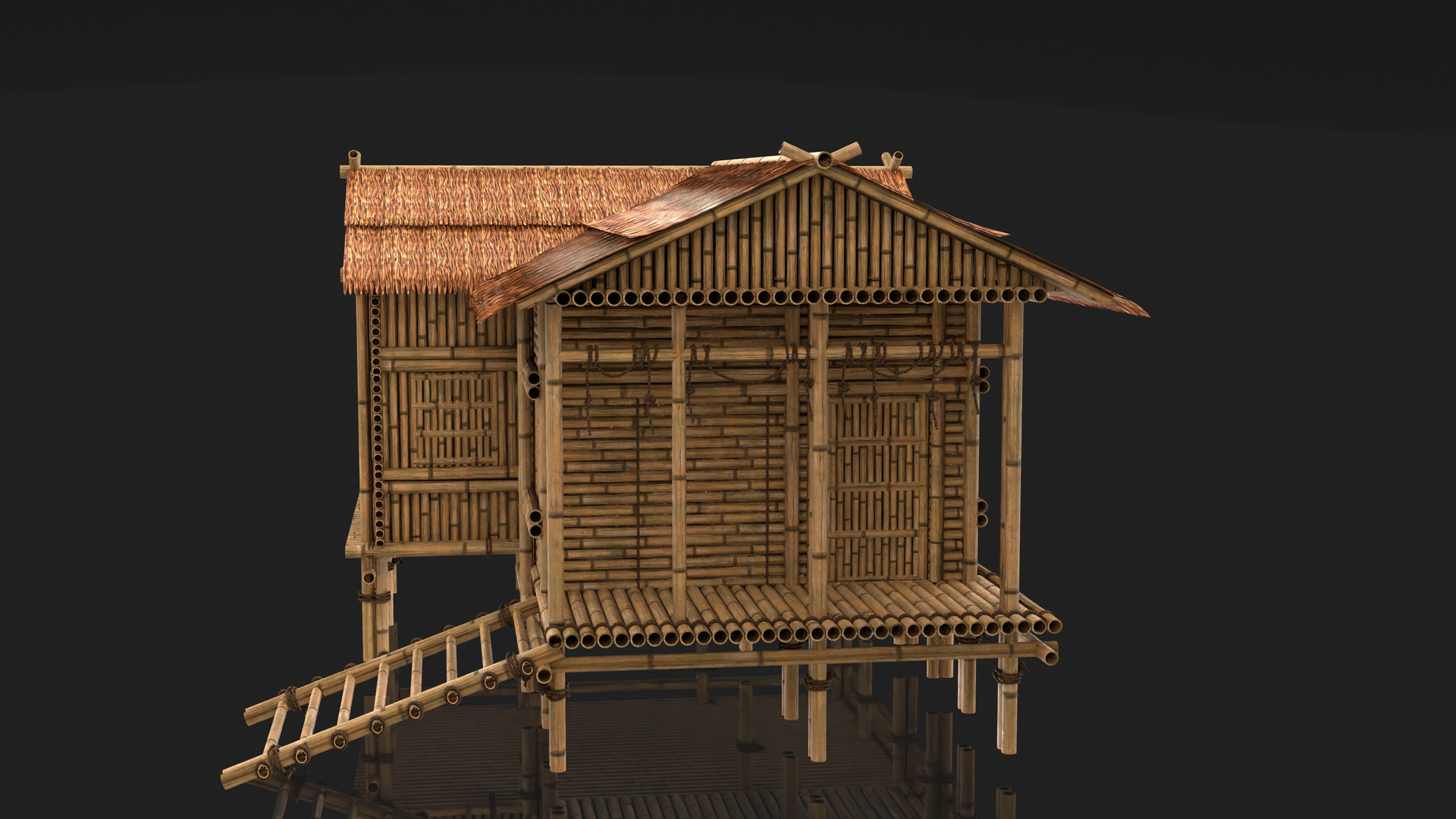 3D Bamboo House 2 - Jungle Hut - TurboSquid 2337075