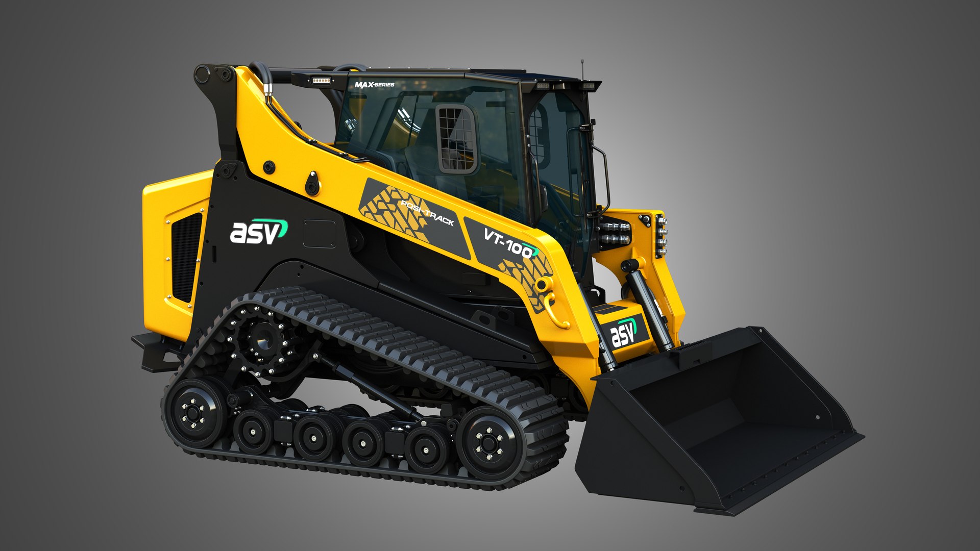 VT-100 Compact Track Loader - Bucket 3D Model - TurboSquid 2144059