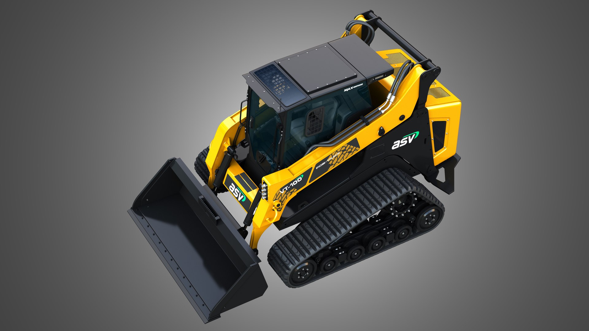 VT-100 Compact Track Loader - Bucket 3D Model - TurboSquid 2144059