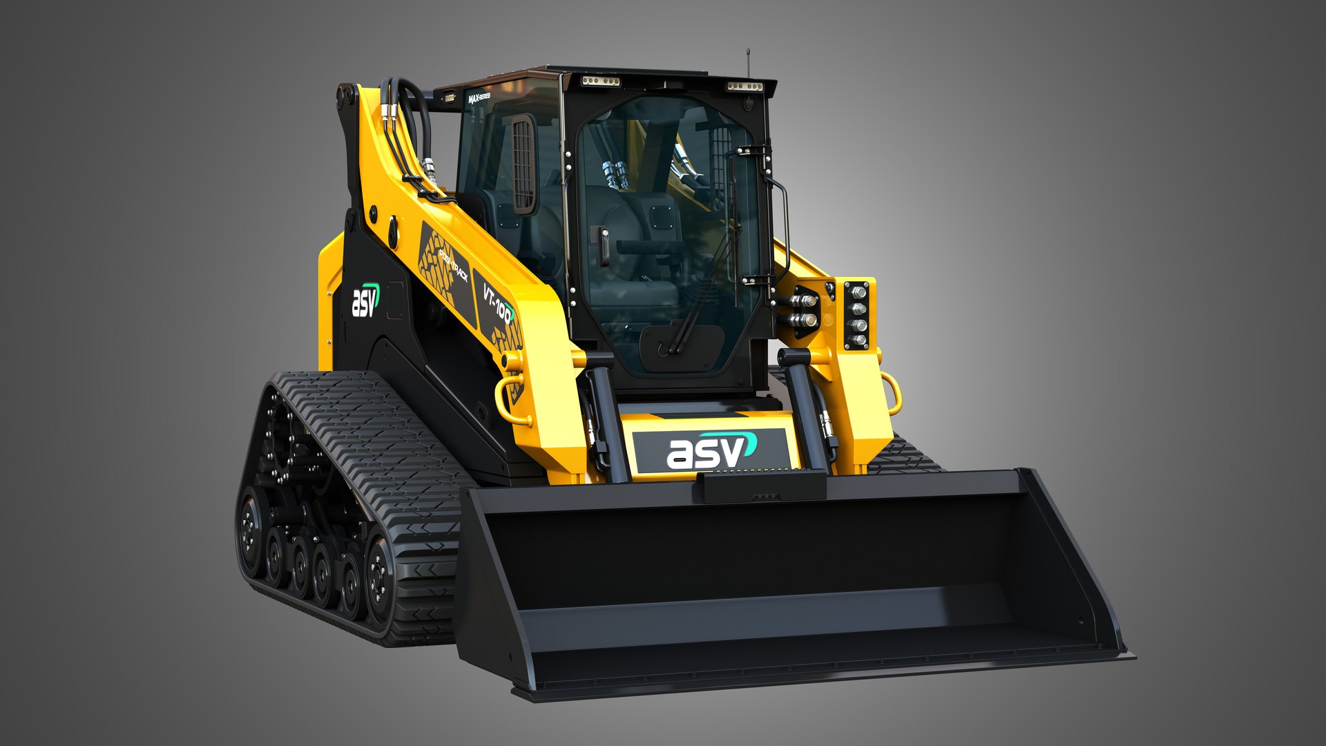VT-100 Compact Track Loader - Bucket 3D Model - TurboSquid 2144059