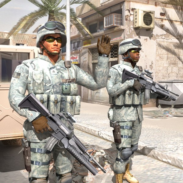 arab town war scenario 3d max