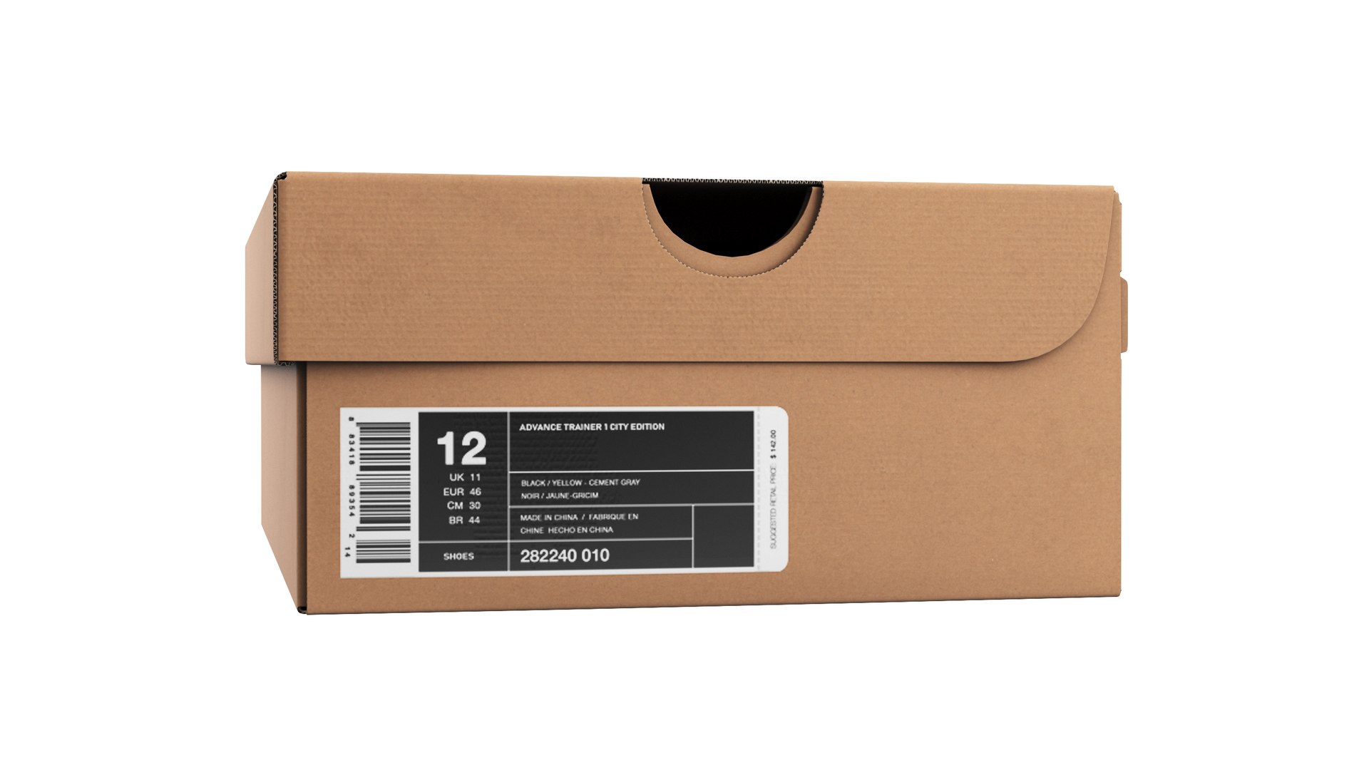 3D Shoe Box Closed Model - TurboSquid 2379369