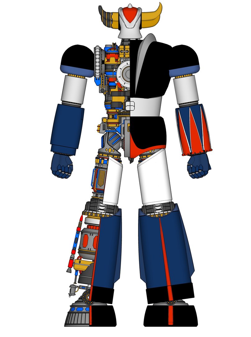 Grendizer cutaway 3D model - TurboSquid 1366389